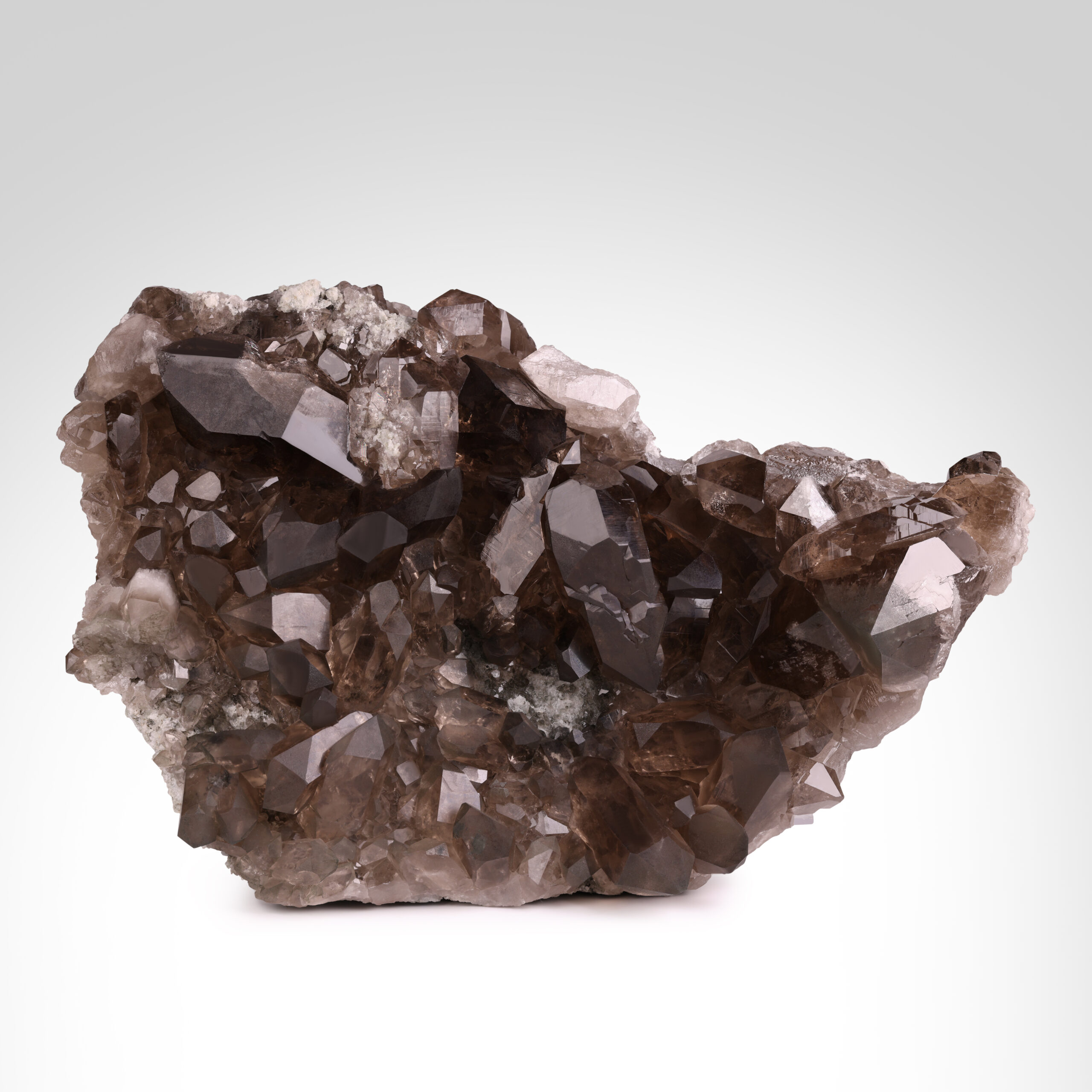 Smoky Quartz (Gwindel): Argentière Glacier, Chamonix, Haute-Savoie ...