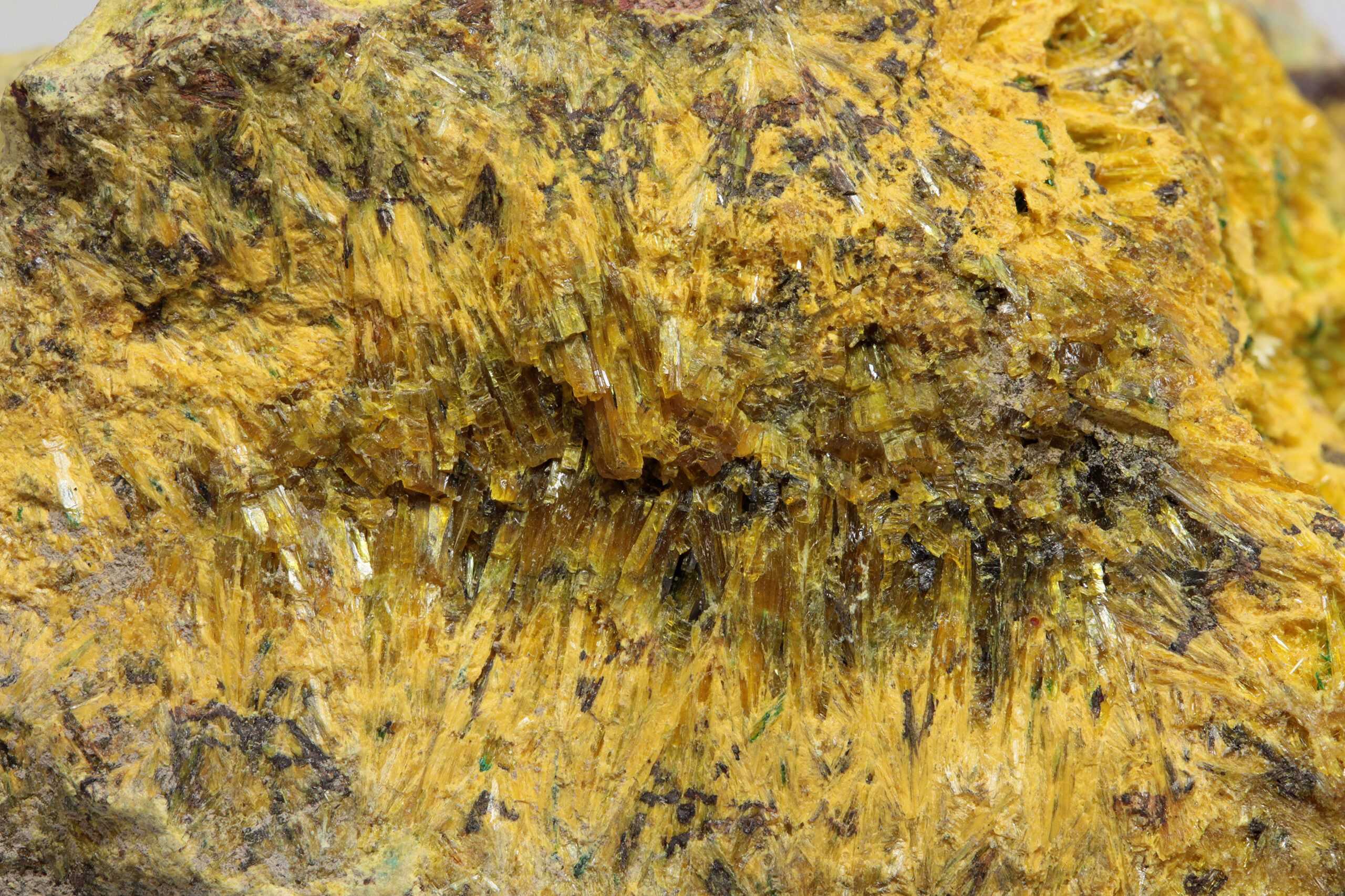 Sklodowskite, Soddyite: Musonoi Mine, Kolwezi, Mutshatsha, Lualaba, DR ...