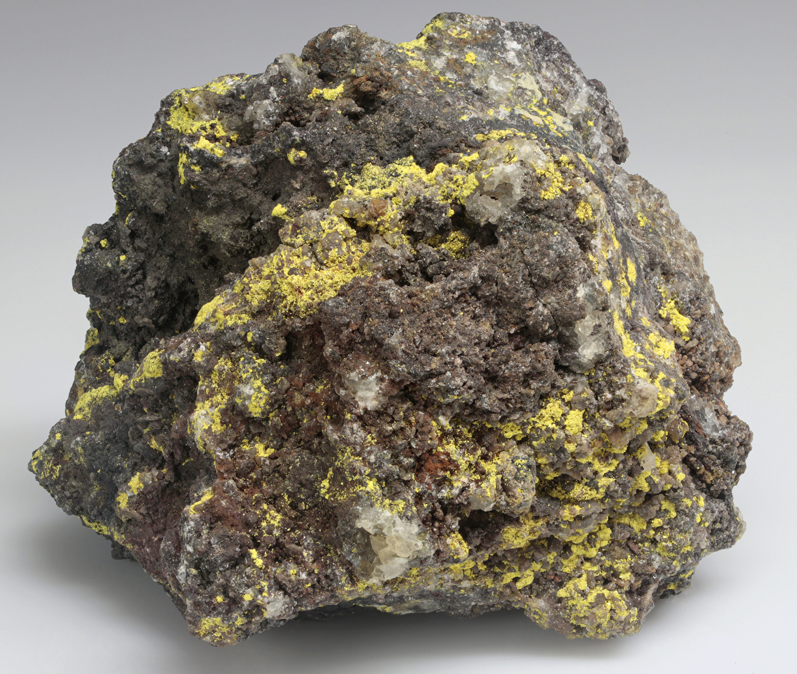 Tyuyamunite, Calcite: Margaritas No. 1 Mine, Sierra Peña Blanca, Peña ...