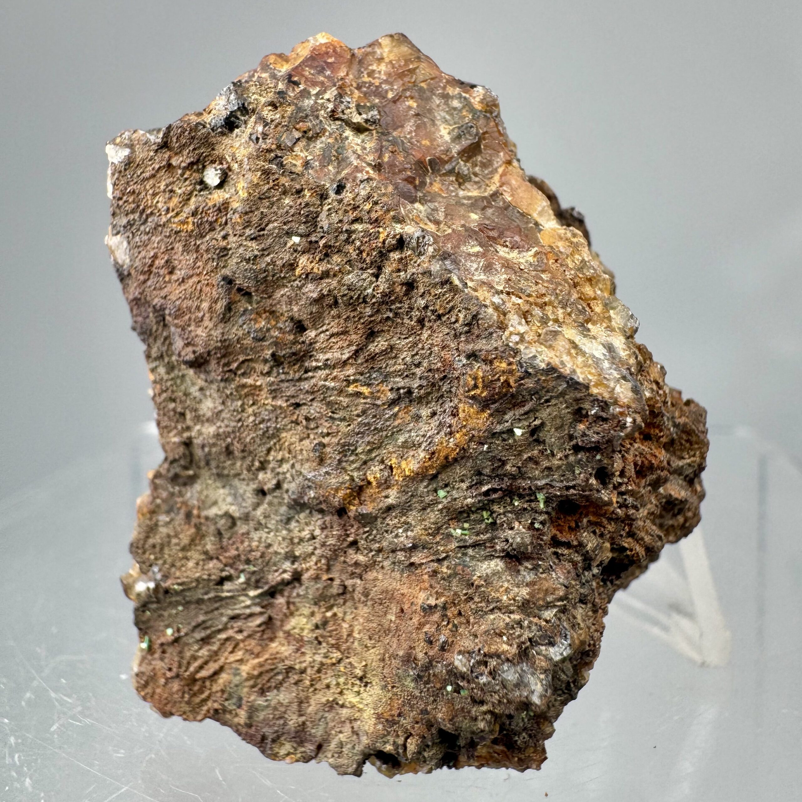 Torbernite: South Terras Mine, St Stephen-in- Brannel, Cornwall ...