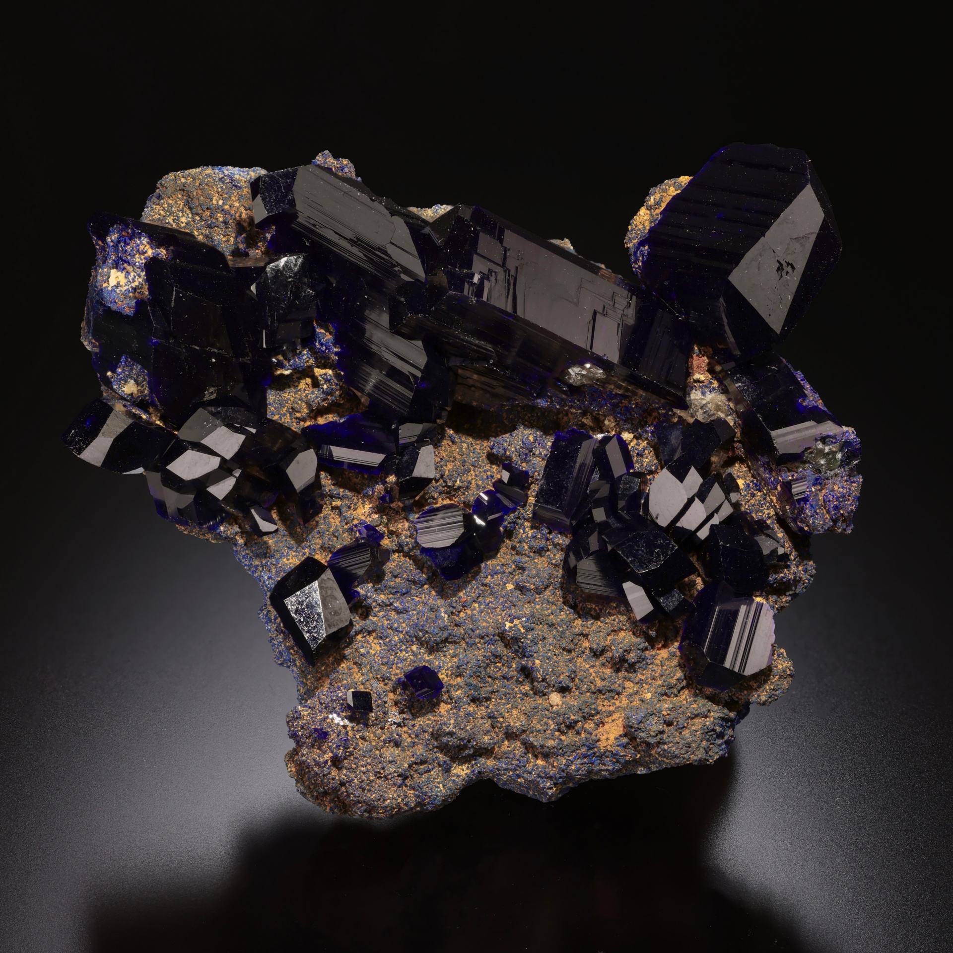 Azurite: Touissit, Touissit-Bou Beker mining district, Jerada Province ...
